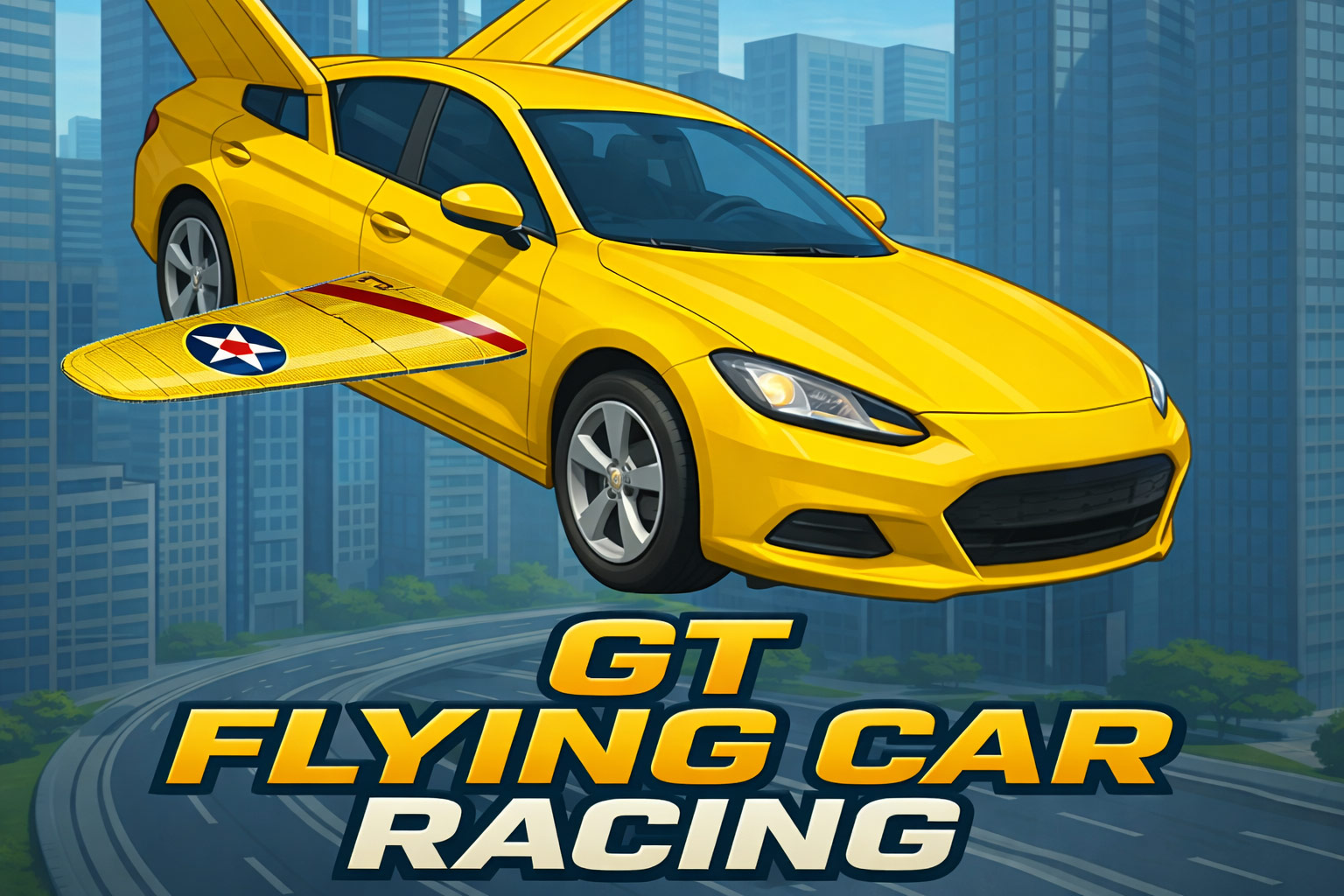 GT Flying Car Racing 🕹️ Παίξτε δωρεάν στο Play123